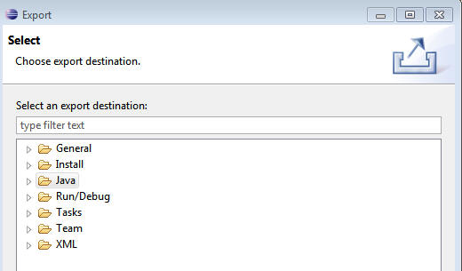 Creating a zip file via Eclipse